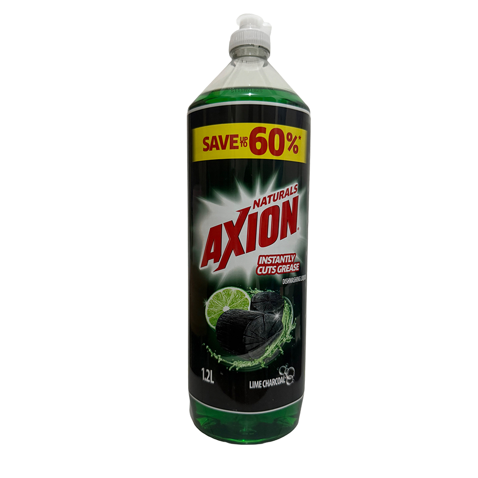 Axion Naturals Dishwashing Liquid, Lime Charcoal, 1.2L | Shopee Philippines