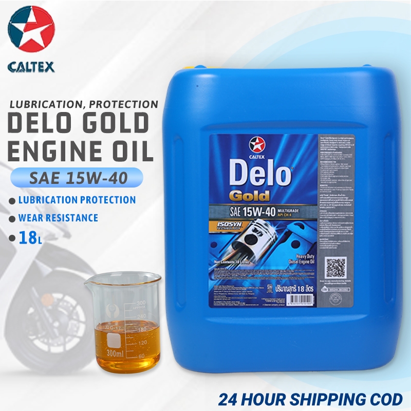 Caltex Delo Gold SAE 15W-40 Heavy Duty Diesel Engine Oil 4L/5L/18L For ...