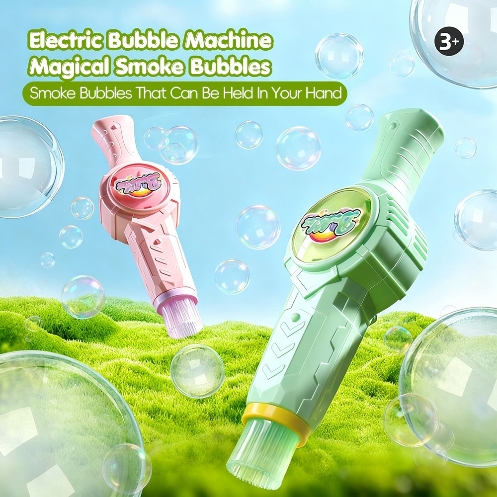Smoke Bubble Machine Elastic Magic Bubble Stick Parent-Child ...