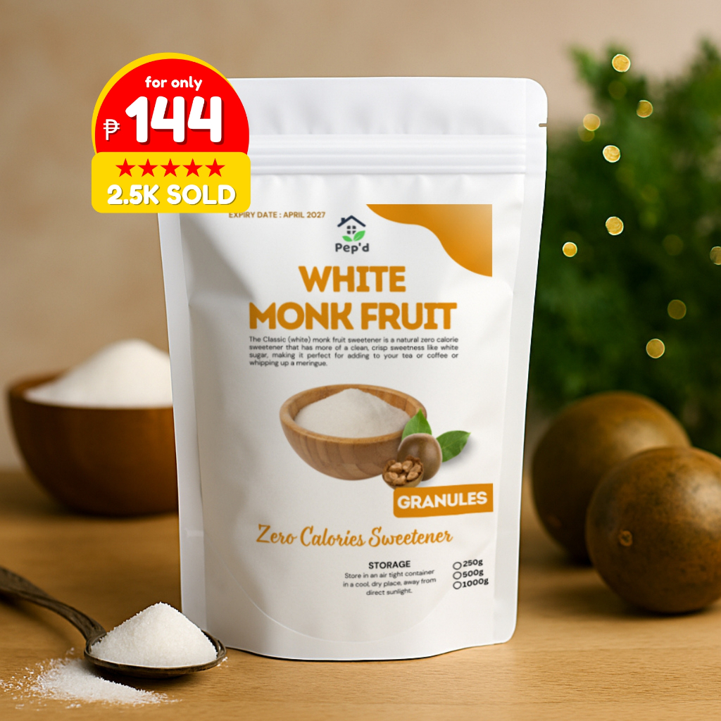 White Monk Fruit (Granules/Powder) 100g/200g - 2x Sweet as Sugar ...