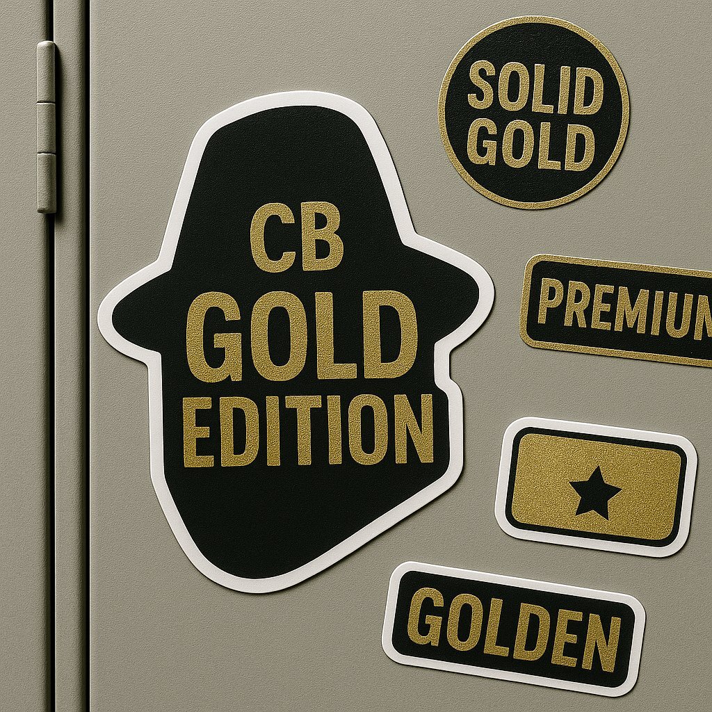 CB GLD EDITION 30SIZE ITEM STICKERS | Shopee Philippines
