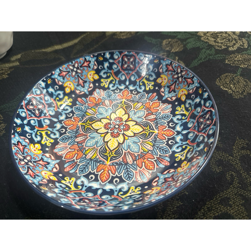Moroccan deep plate blue | Shopee Philippines