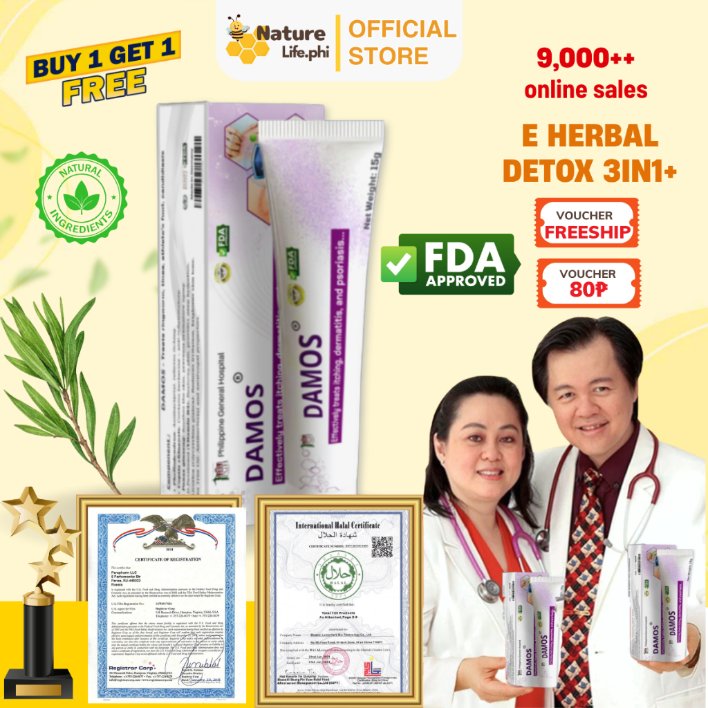 Damos Herbal Cream 17g Natural Soothing Relief for Itchy Sensitive Skin Eczema Psoriasis Care ...