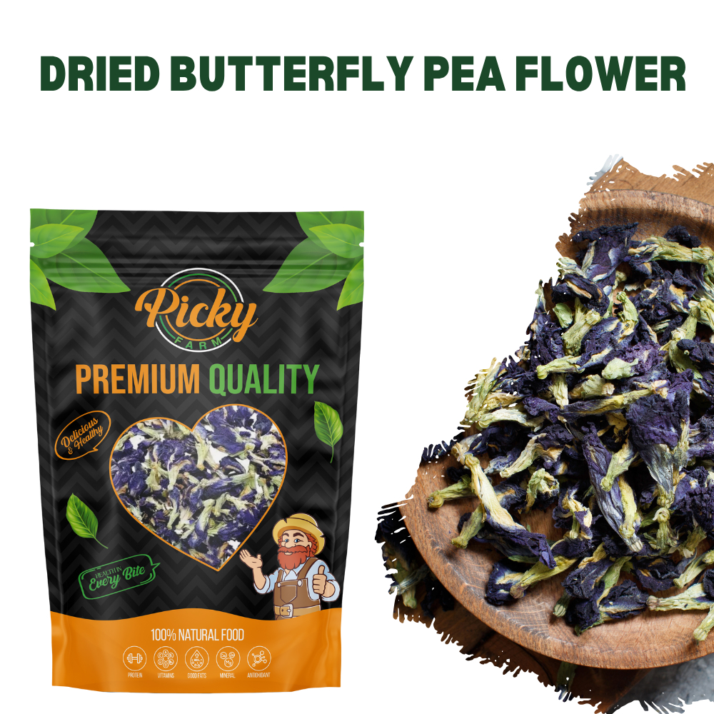 Pure Dried Butterfly Pea Flower Tea | Great for Drinks, Latte, Baking ...