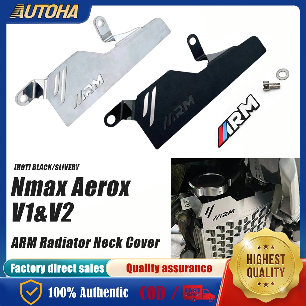 ARM Motorcycle Radiator Neck Cover Full Cnc for Nmax Aerox V1&V2 Easy ...