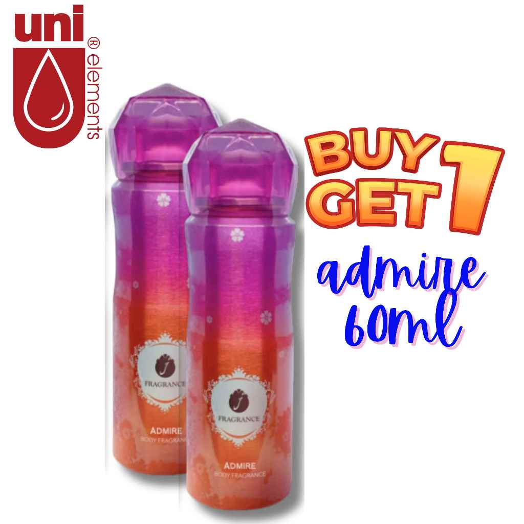 BUY 1 GET 1 ADMIRE Fragrance Women and J Spray Fragrance 60ml | Shopee ...