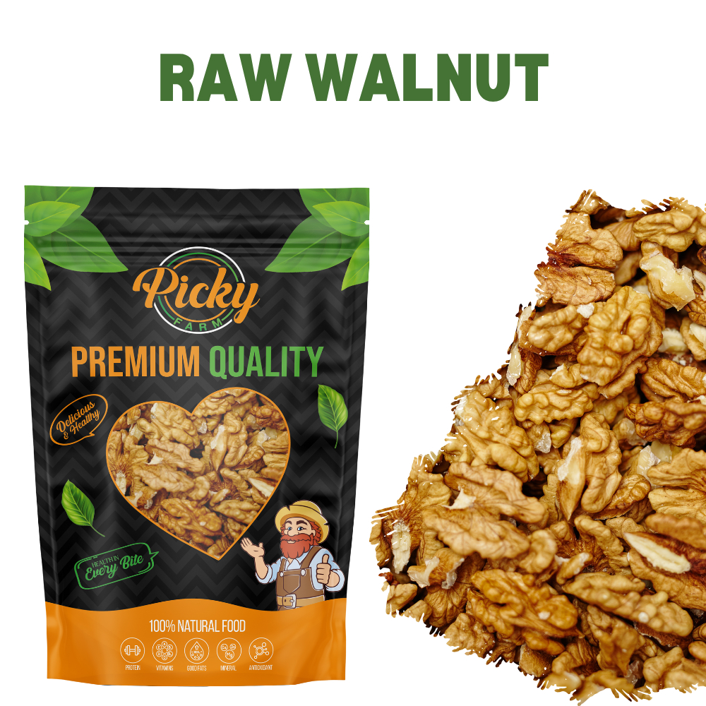 Premium Raw Walnuts | 100% Natural | Perfect for Snacking, Baking ...