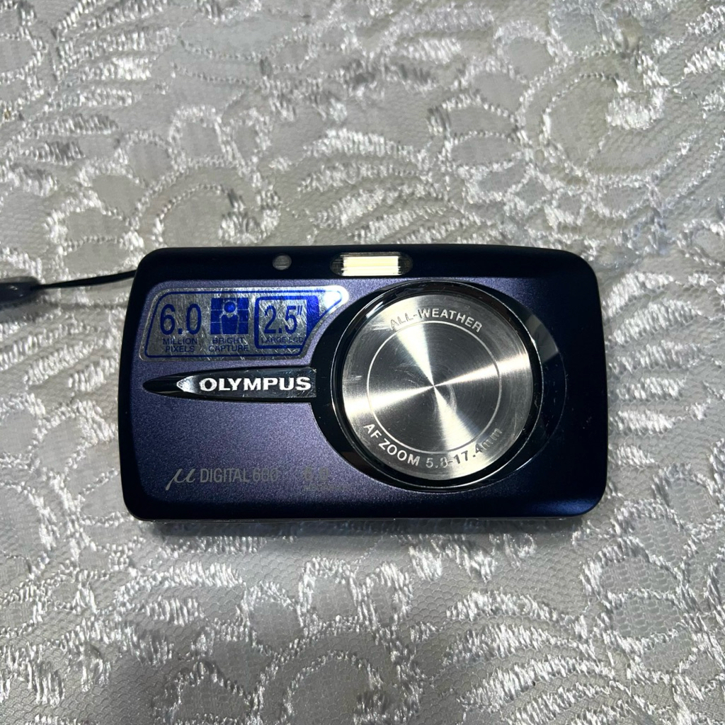 Olympus Stylus MJU 600 Digital Camera Tested Digicam Purple Silver Rare ...
