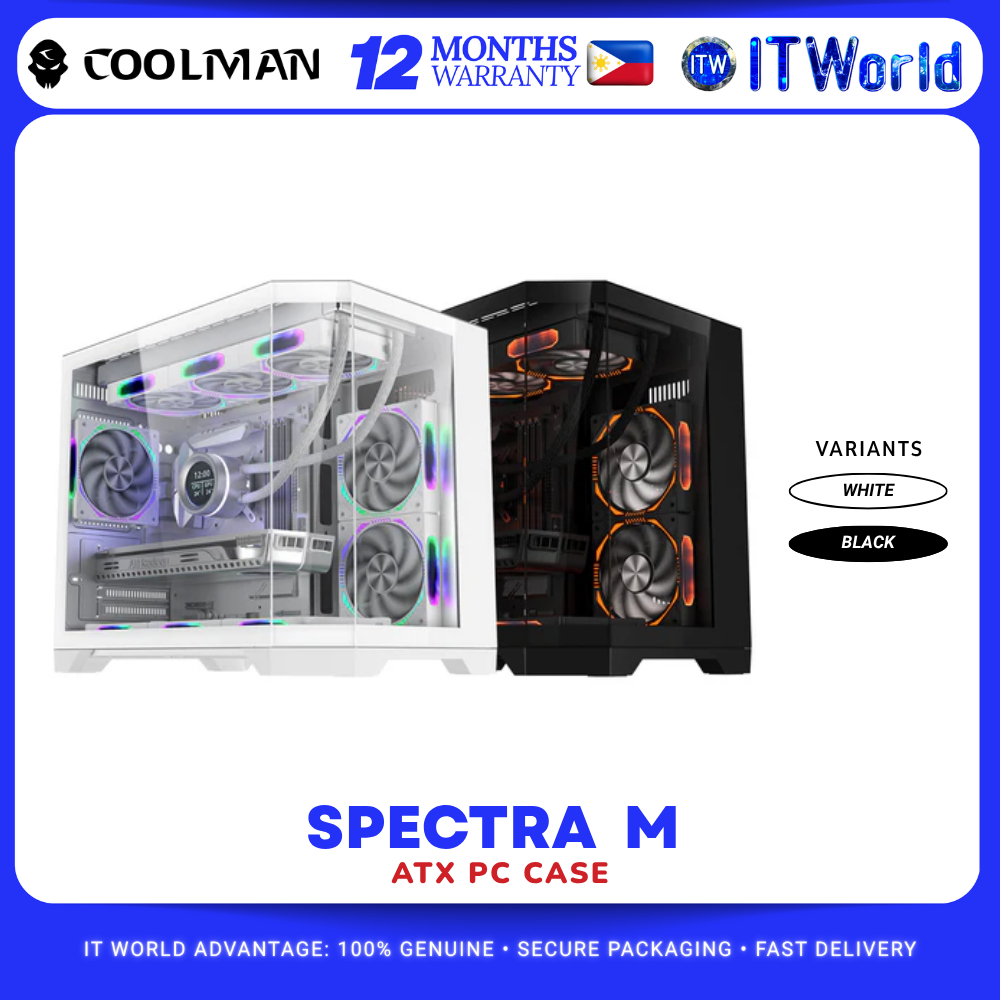 Coolman Spectra M ATX PC Case itw | Shopee Philippines