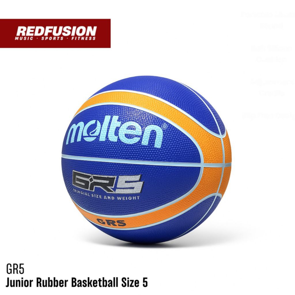 Molten GR5 Rubber Basketball Size 5 Blue | Shopee Philippines