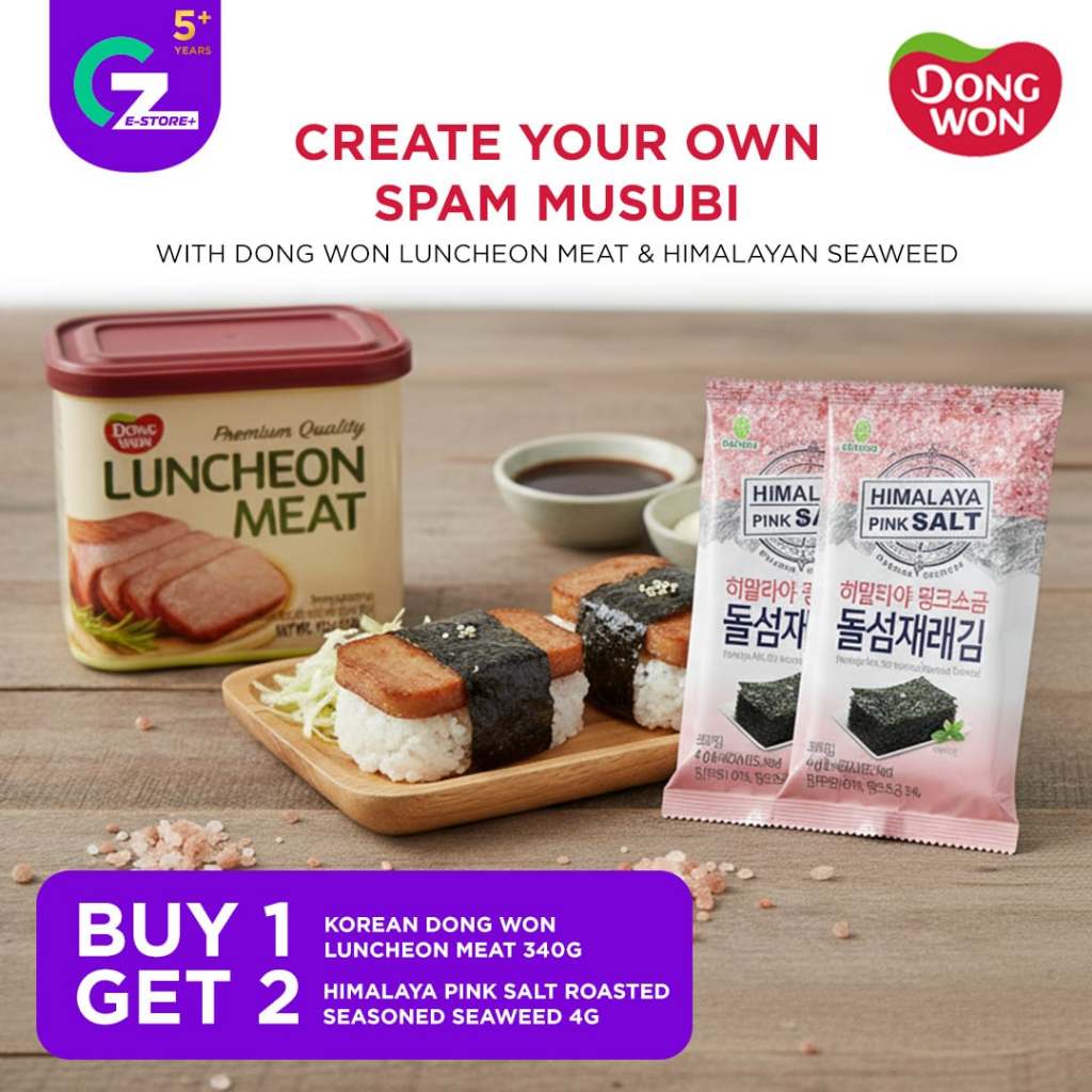[MUSUBI Bundle] BUY 1 GET 2 FREE 1 DONGWON Luncheon Meat 2 Himalayan ...