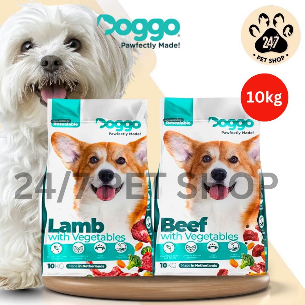 10kg Doggo Lamb Beef All Stages Adult Puppy Dog Dogs Dry Food Pet ...
