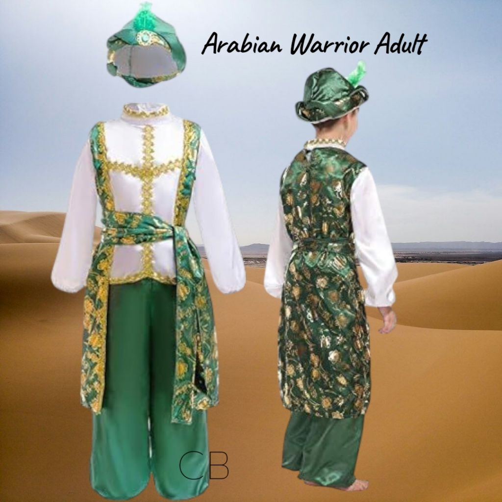Arabian Warrior Costume For Adult FreeSize | Shopee Philippines