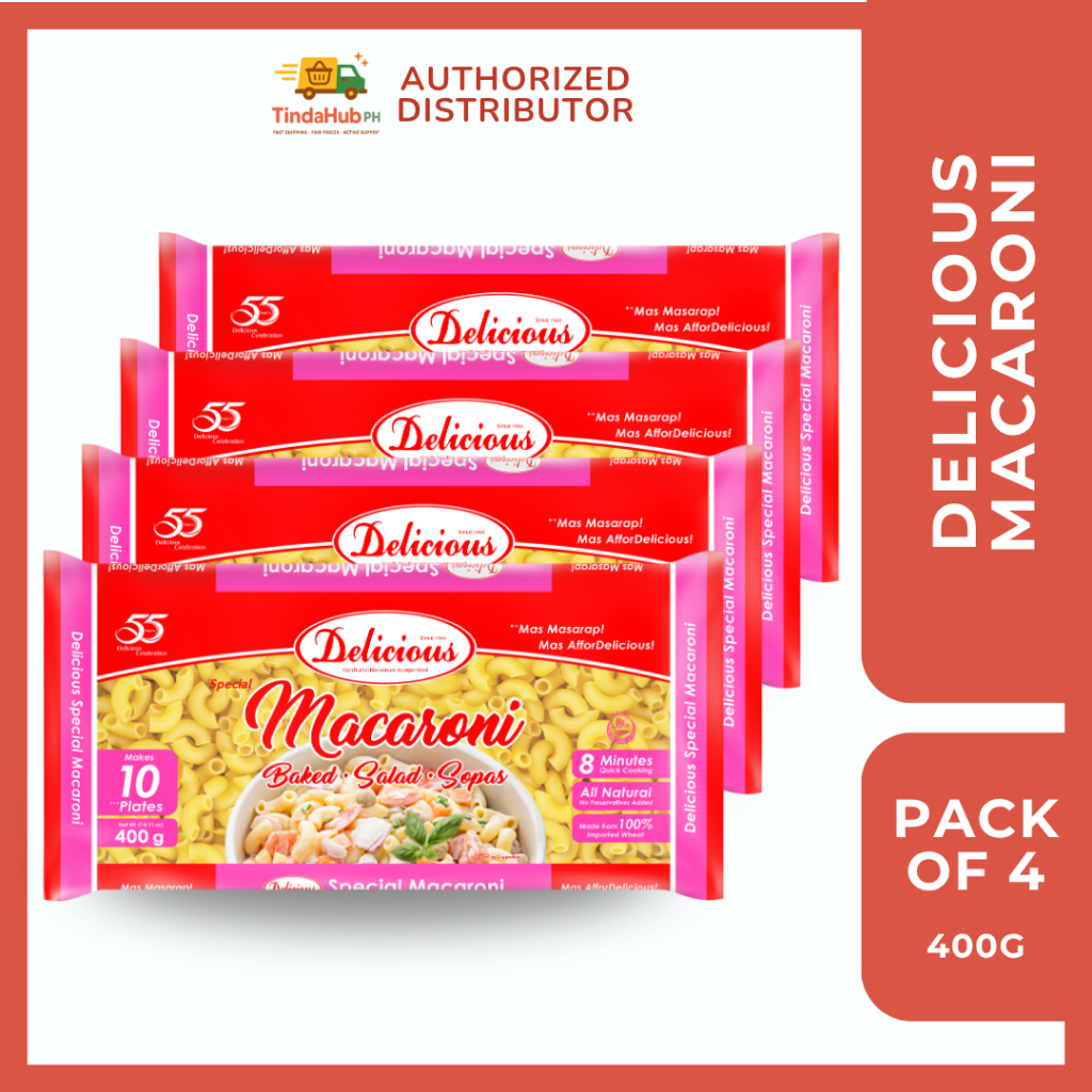 [VALUE PACK OF 4] Delicious Special Elbow Macaroni (400g) - Perfect for ...