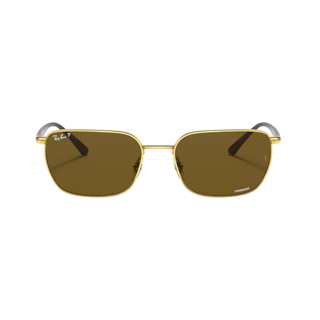 Ray-Ban Arista Gold Metal Irregular Sunglasses RB3684CH01AN58 | Shopee ...
