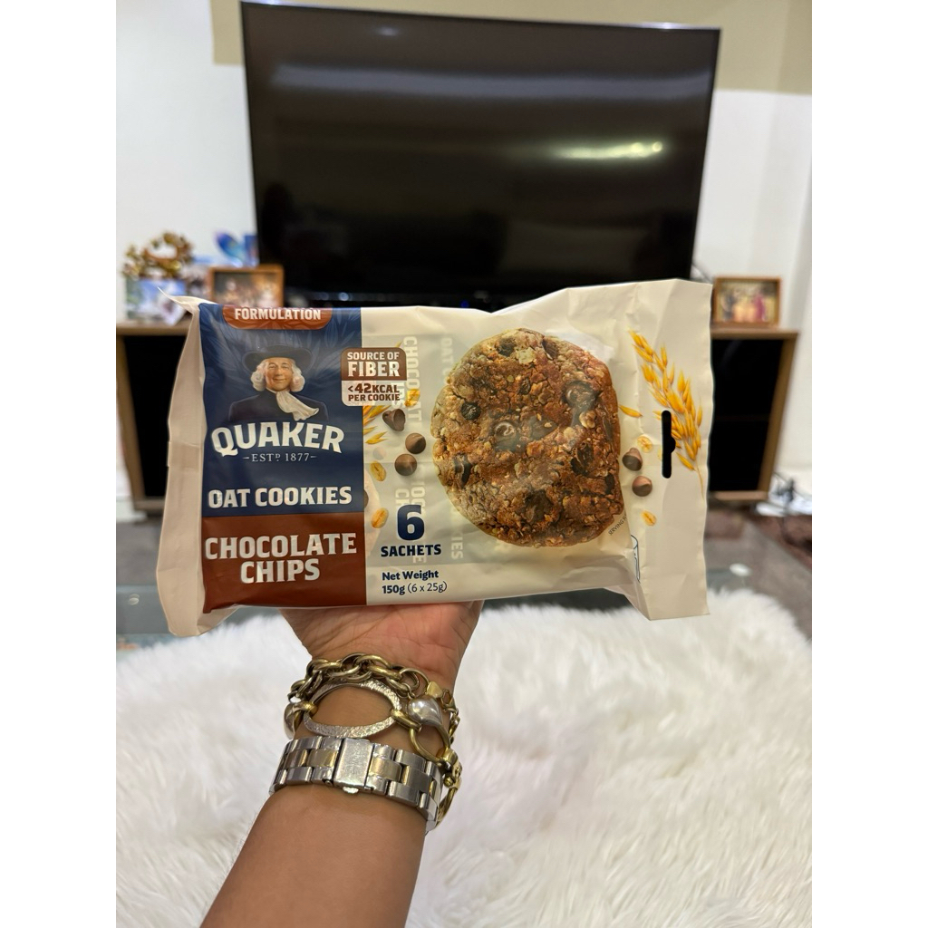 QUAKER OATS CHOCOLATE CHIPS COOKIES PACK OF 6 | Shopee Philippines