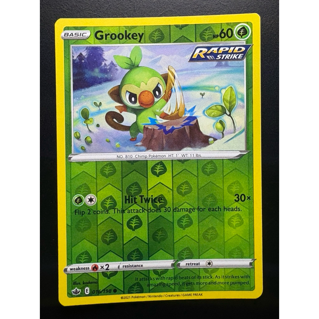 Grookey - 2021 Sword & Shield | Chilling Reign 016/198 | English ...
