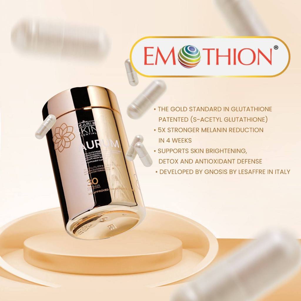 Hikari Skin Essentials - AURUM S-ACETYL GLUTATHIONE WITH EMOTHION ...
