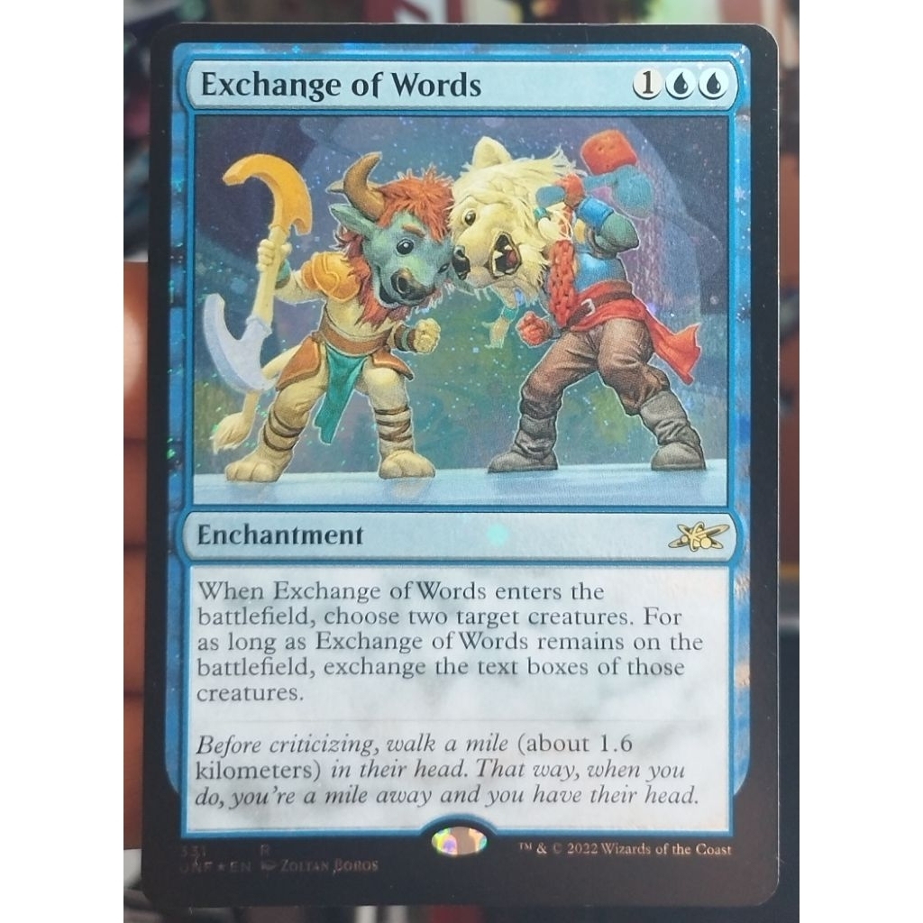 Exchange of Words Foil (Magic the gathering) | Shopee Philippines
