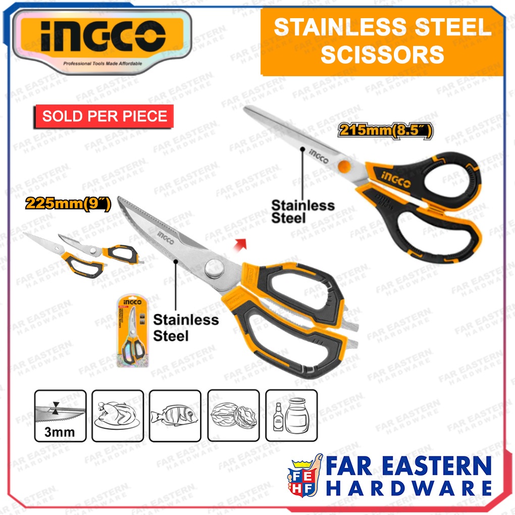 INGCO Scissors Stainless Steel INHT | Shopee Philippines
