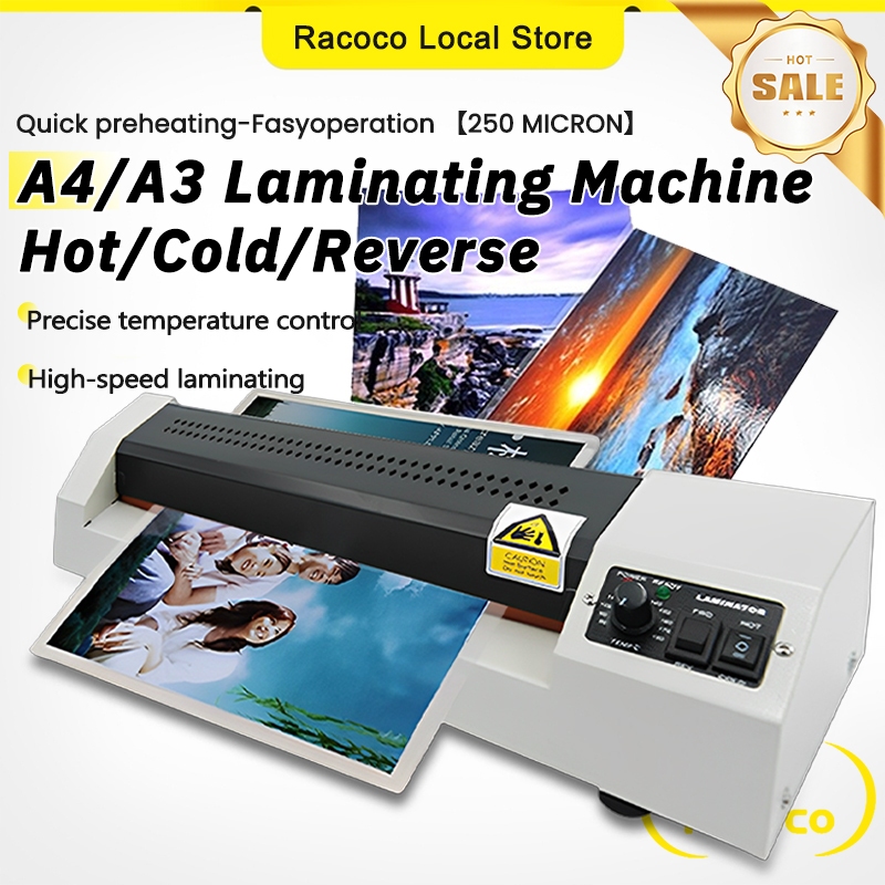 A3/A4 Size Metal Laminator Hot/Cold/Reverse Laminating Machine Multi ...