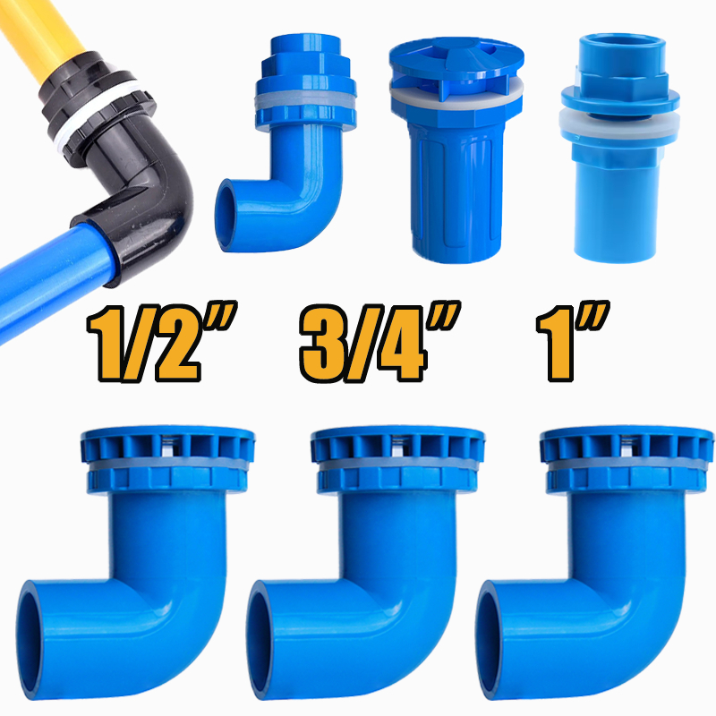 Aquarium Inlet Outlet Connector Fish tank PVC pipe fittings Garden ...