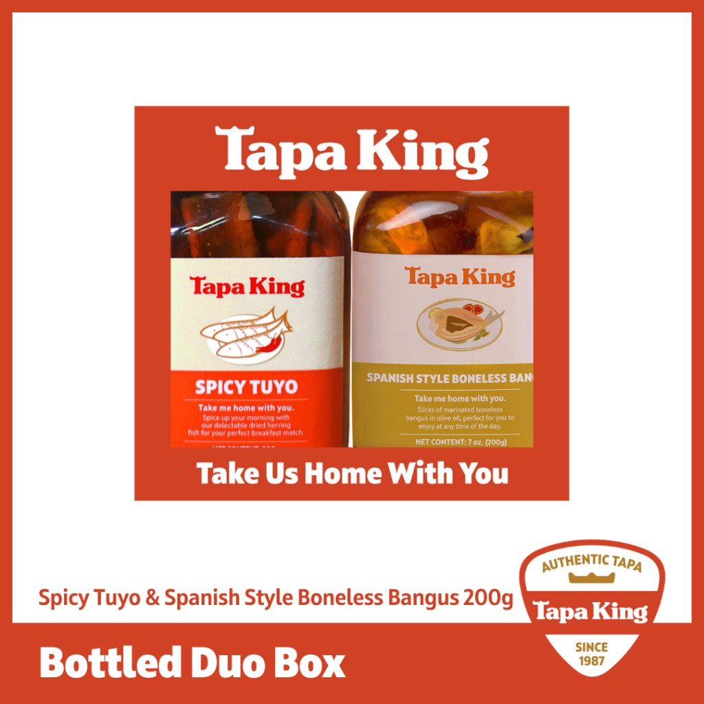 Tapa King Bottled Gift Box Duo: Spicy Tuyo 200g and Spanish Style ...