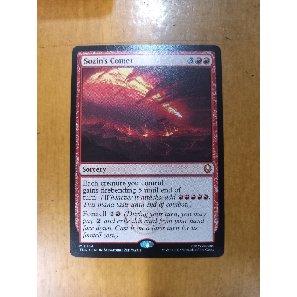 MTG Sozin's Comet Mythic TLA Avatar: The Last Airbender Magic: the ...