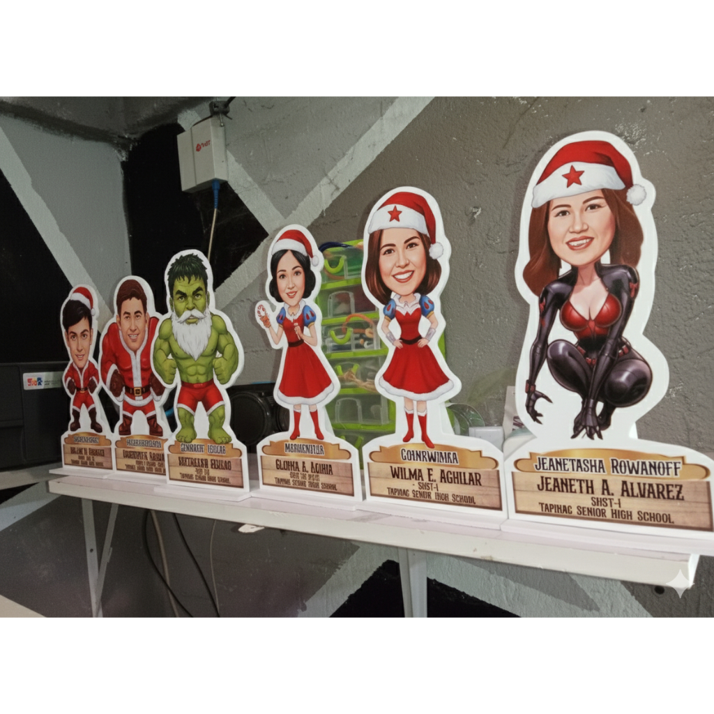 MINI STANDEE PERSONALIZED Souvenir, wedding,token etc christmas gift ...