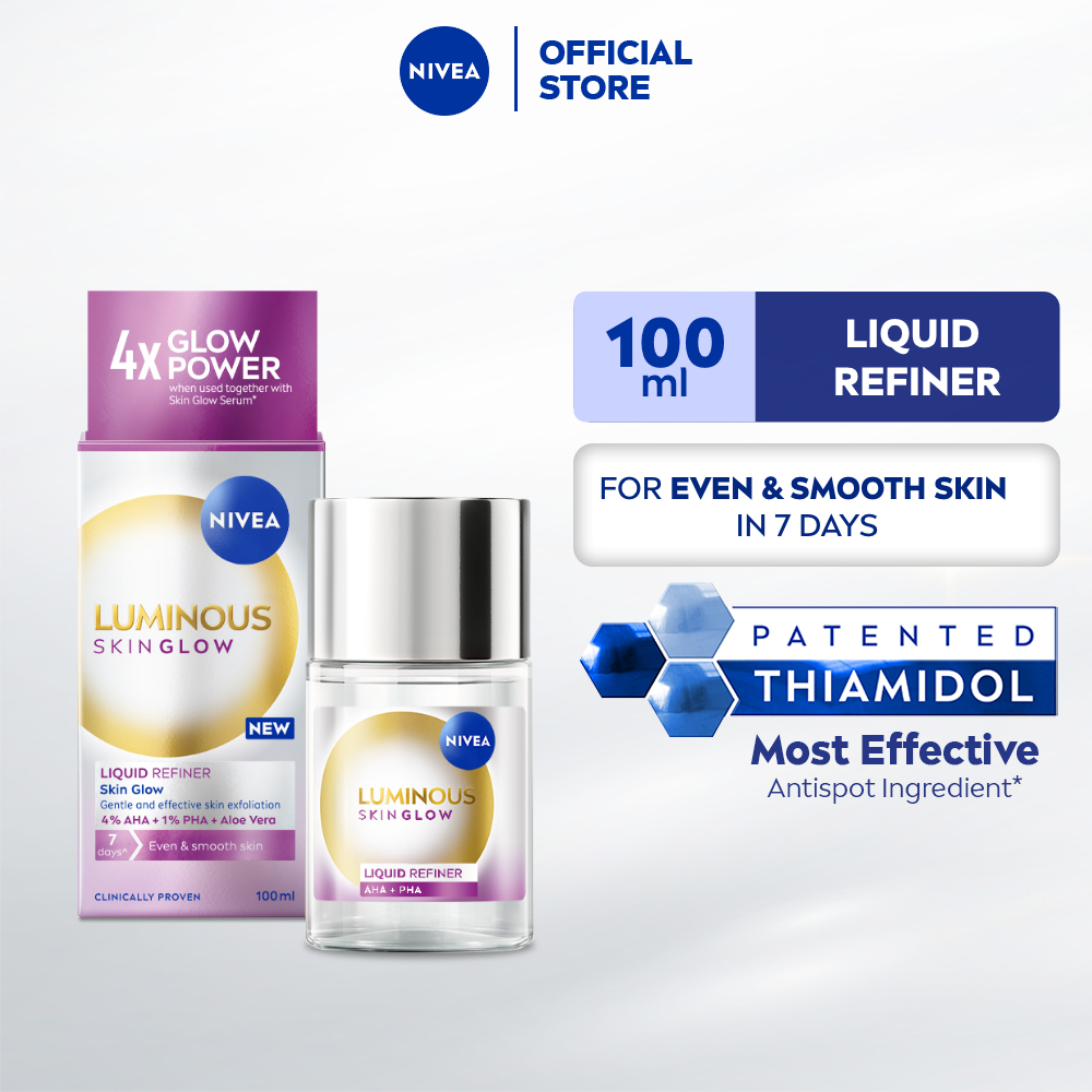 NIVEA Face Care Luminous630 Skin Glow Liquid Refiner, 100ml | Shopee ...