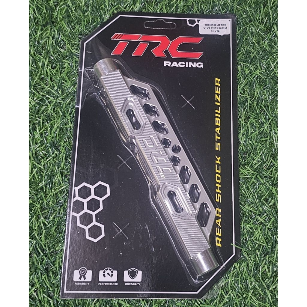 TRC CNC ALLOY SILVER REAR SHOCK STABILIZER FOR YAMAHA AEROX 155 V1 V2 ...