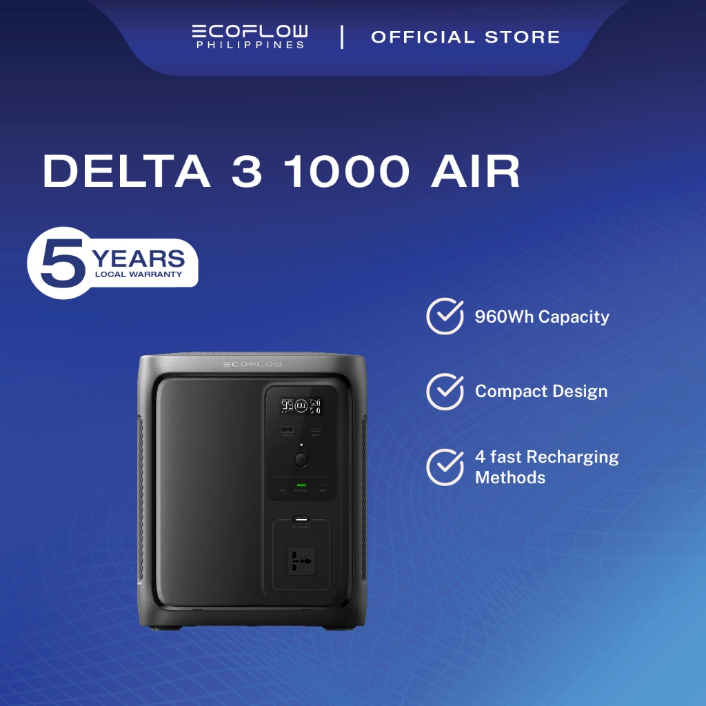 EcoFlow Delta 3 1000 Air Portable Power Station | EcoFlow PH | Shopee ...