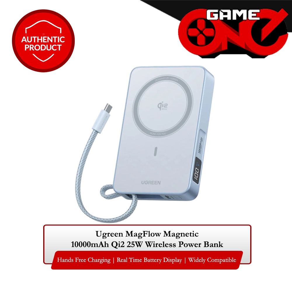 Ugreen MagFlow Magnetic 10000mAh Qi2 25W Wireless Power Bank (PB773/65958B) | Shopee Philippines