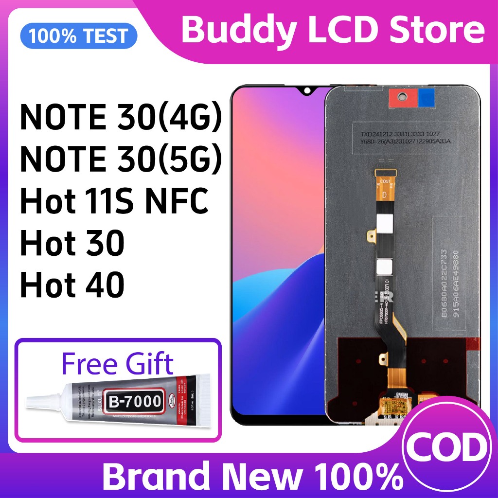 [Brand New] LCD For INFINIX Note 30 (4G/5G）/ HOT 30 / HOT 40 / HOT 11S ...