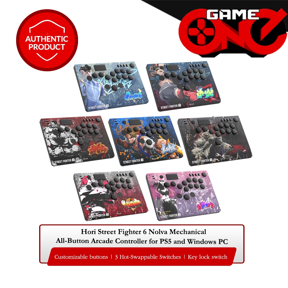 Hori Street Fighter 6 Nolva Mechanical All-Button Arcade Controller for ...