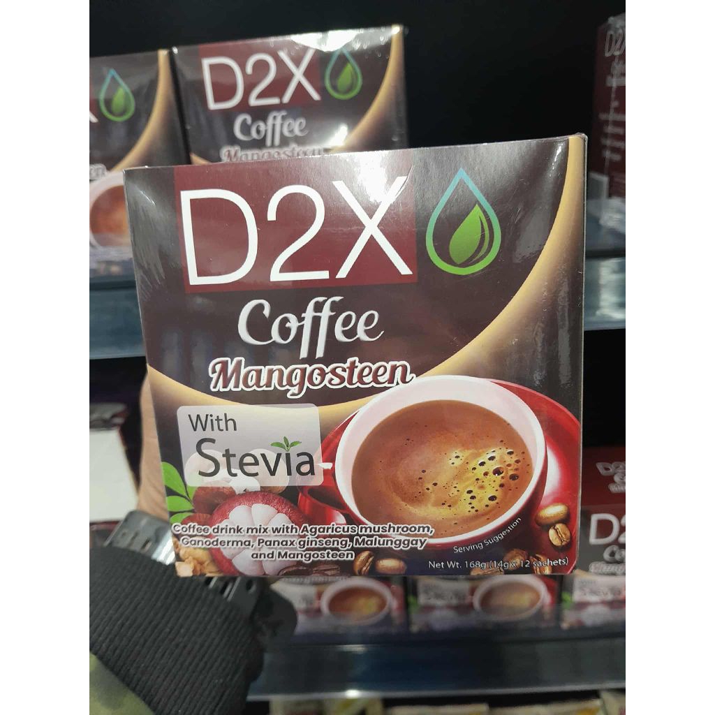 D2X Coffee Mangosteen with Stevia 12 sachets | Shopee Philippines