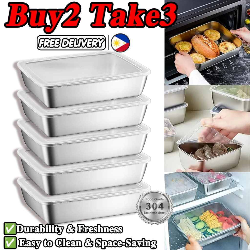 Stainless Steel Food Storage Tray for Long Lasting Freshness - Durable ...