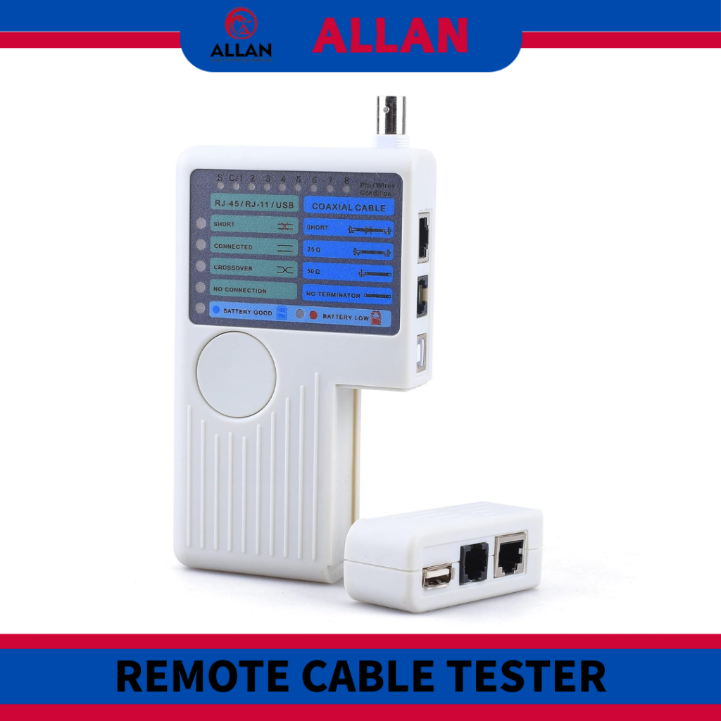 ALLAN 4 in 1 Network Cable Tester USB/BNC/RJ45/RJ11 LAN Cable Cat5 Cat6 ...