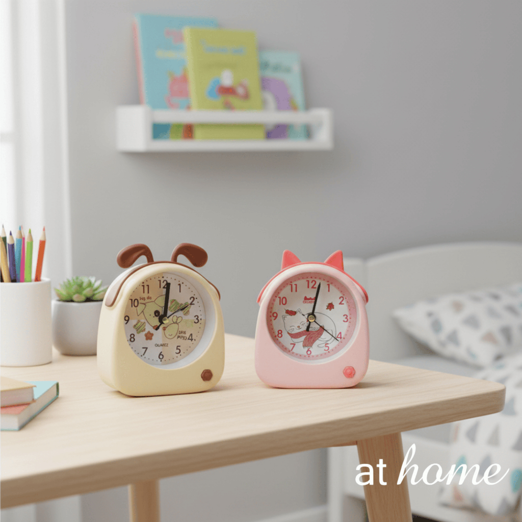[SPECIAL FINDS] AT HOME Clock DSO Woof & Whiskers Table Clock Sweep ...
