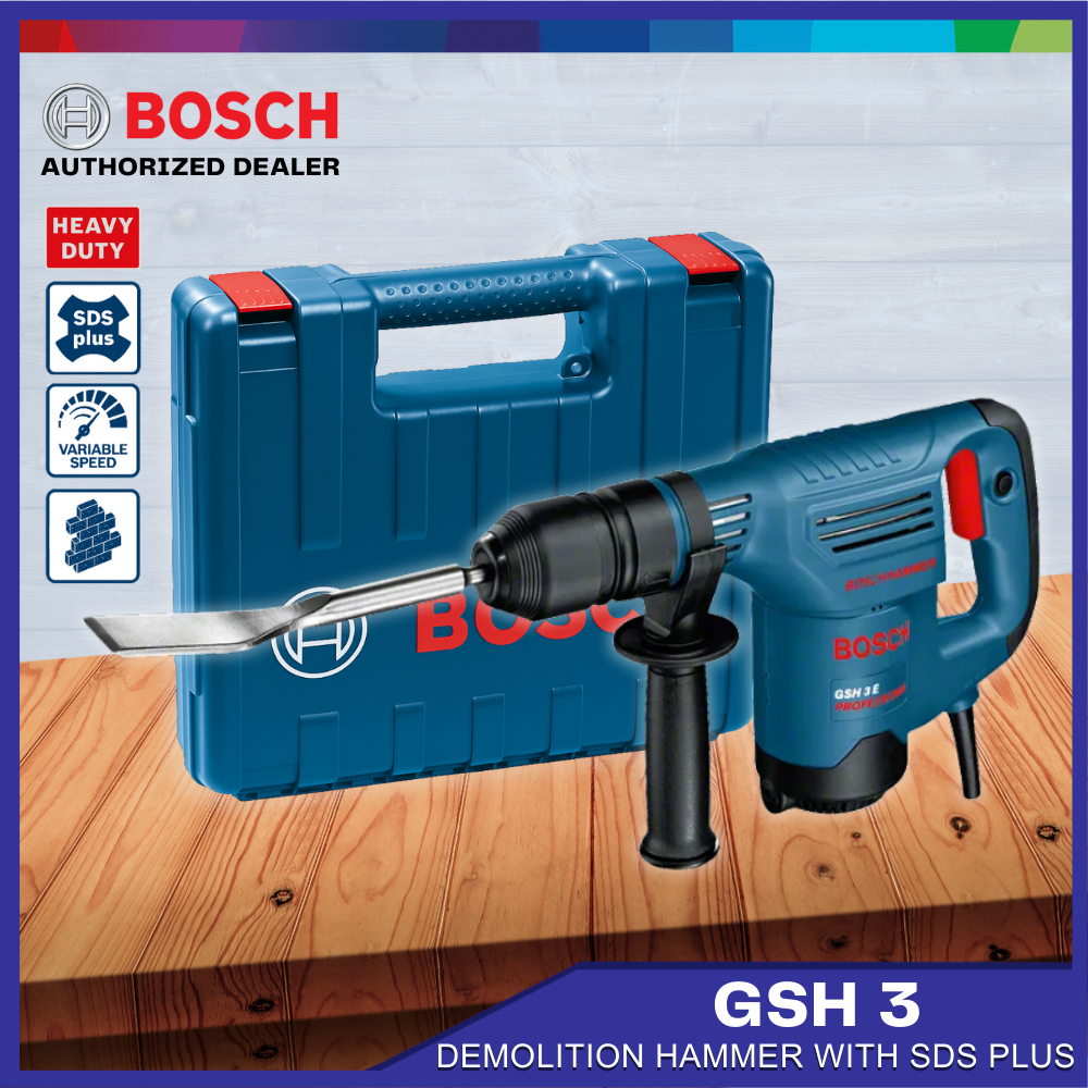 Bosch GSH 3 Chipping SDS Plus 650w. Demolition Hammer 0611320703 Heavy ...