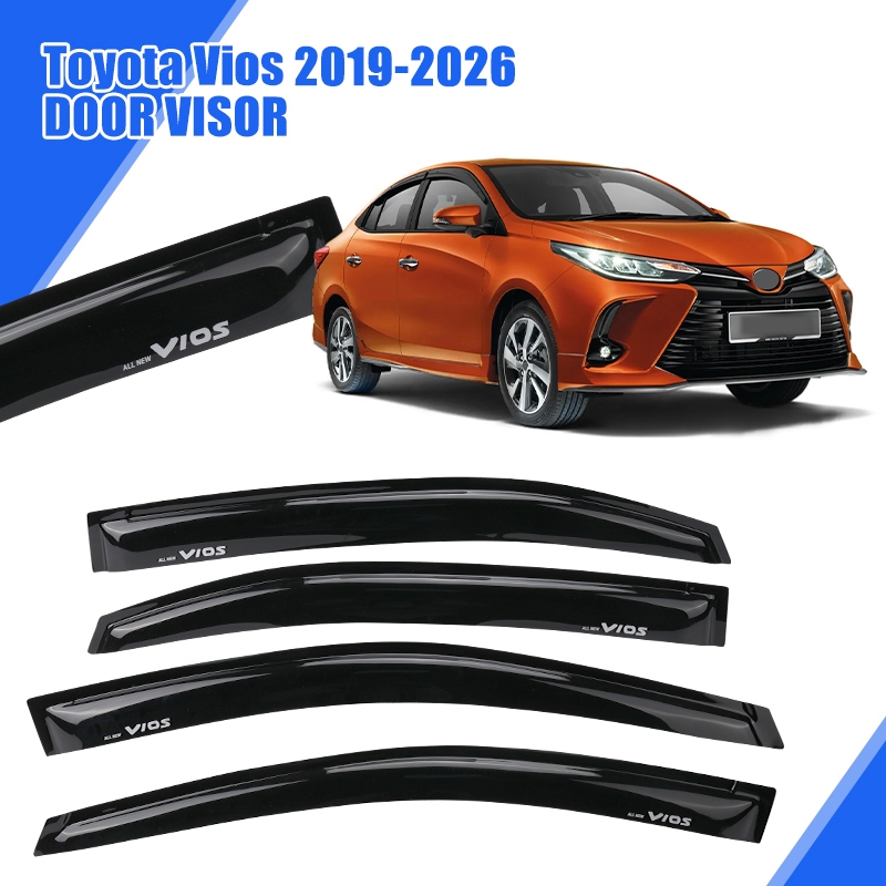 TOYOTA VIOS 2019 - 2026 RAIN VISOR WITH VIOS LOGO (2019 2020 2021 2022 ...