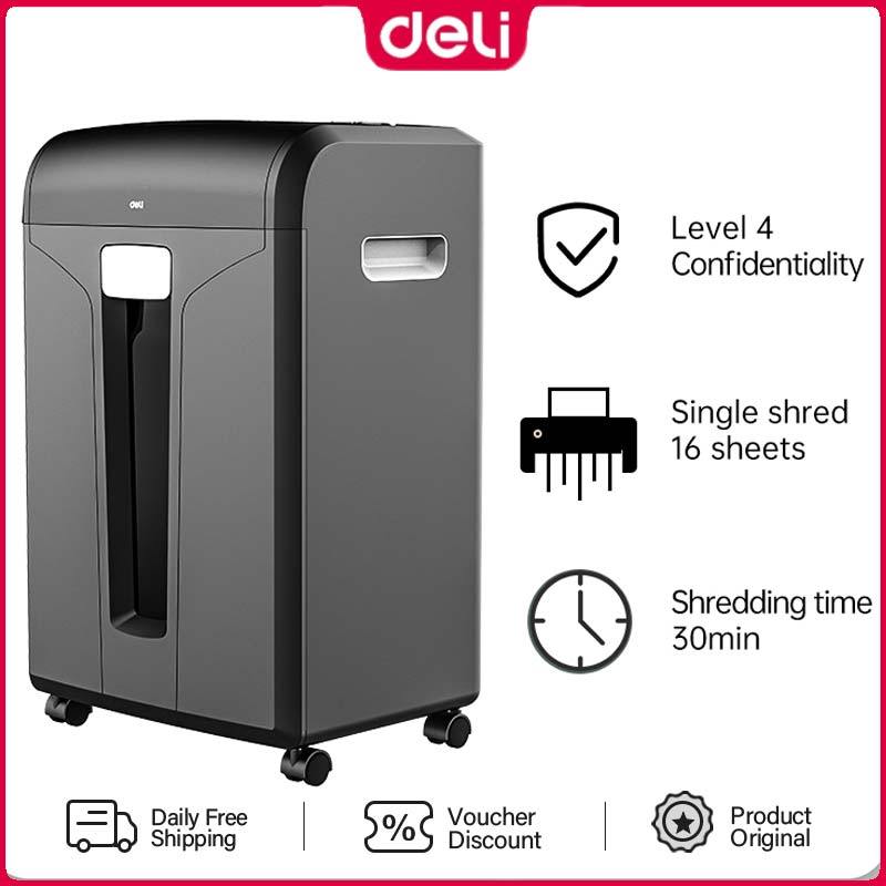 Deli 31L CD/Card Electric Paper Shredder Machine Automatic Heavy Duty ...