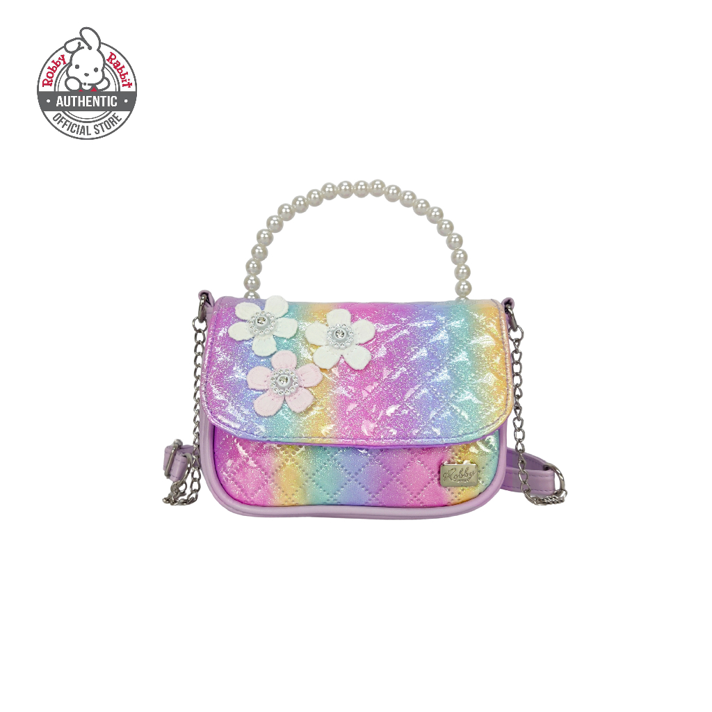 Robby Rabbit Fabulous Flower Sling Bag with Handle (Pink, Purple ...