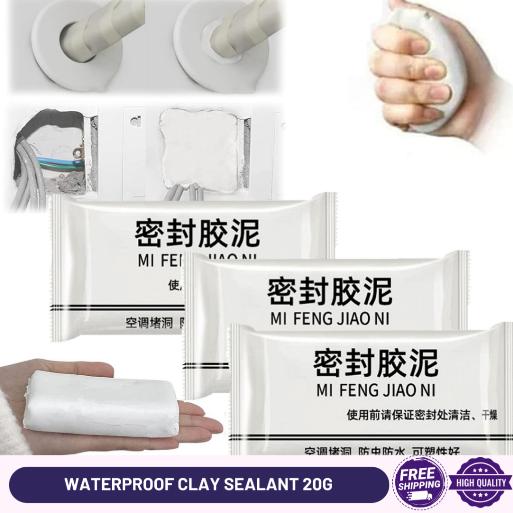 Mi Feng Jiao Ni Clay Sealant 20g | Waterproof Crack Fix, Leak Stopper ...