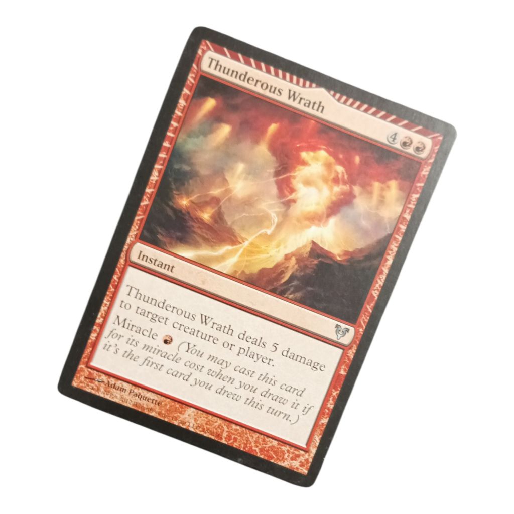 MTG Card THUNDEROUS WRATH Magic the Gathering Trading Card Game Red ...