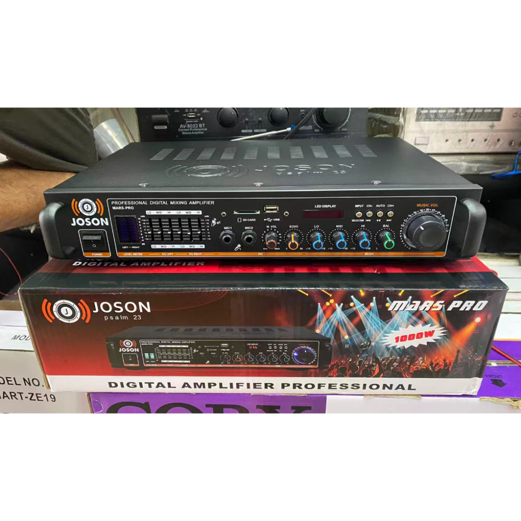 JOSON MARS PRO 1000w x 2 with BT/FM/USB input professional amplifier w ...