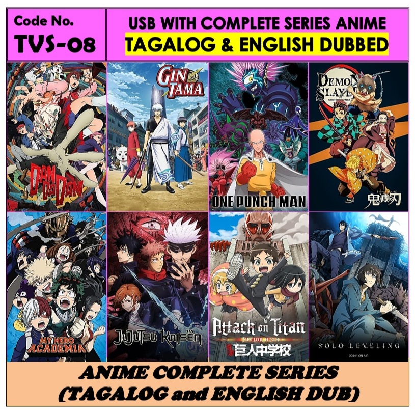 Usb With Anime Complete Series Tagalog and English Dubbed TVS-08 ...