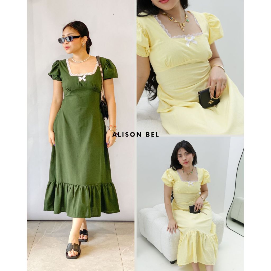 ALISON BEL: Paula Maxi Dress in Plain | Shopee Philippines