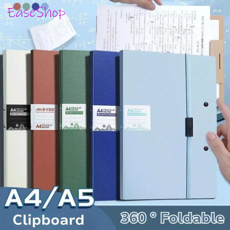 A5 Foldable Folder A4 to A5 Folding Board Folder Portable Clipboard ...