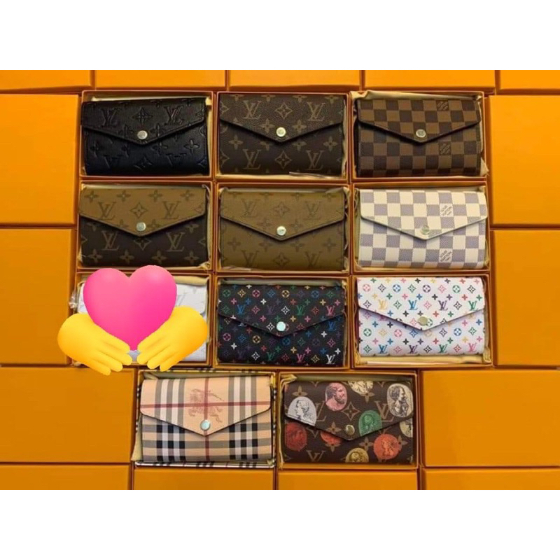 NO 61023 medium size bifold wallet women wallet (with box) | Shopee ...